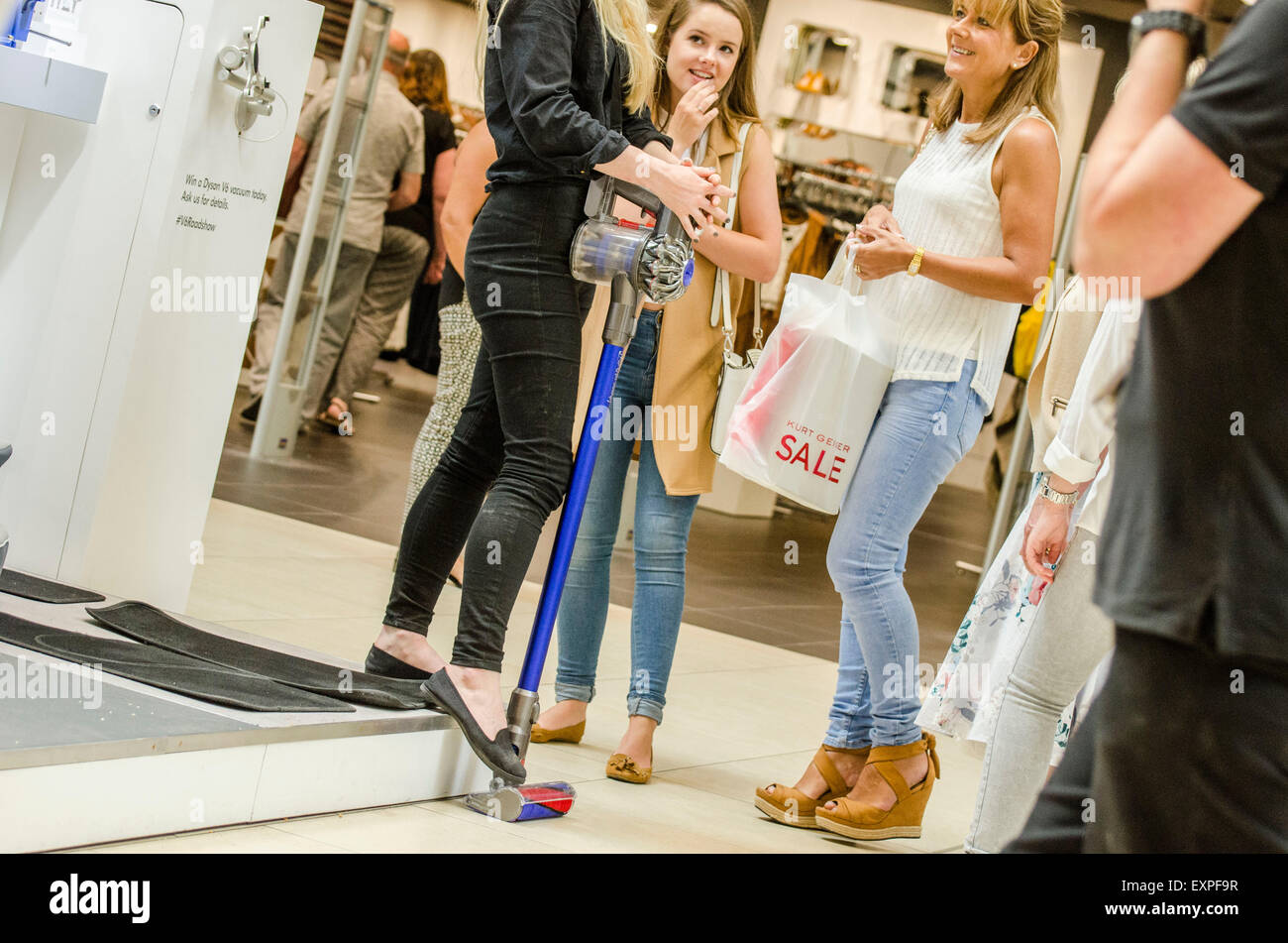 Dyson Roadshow Eldon Square Newcastle showing off and selling the new ...