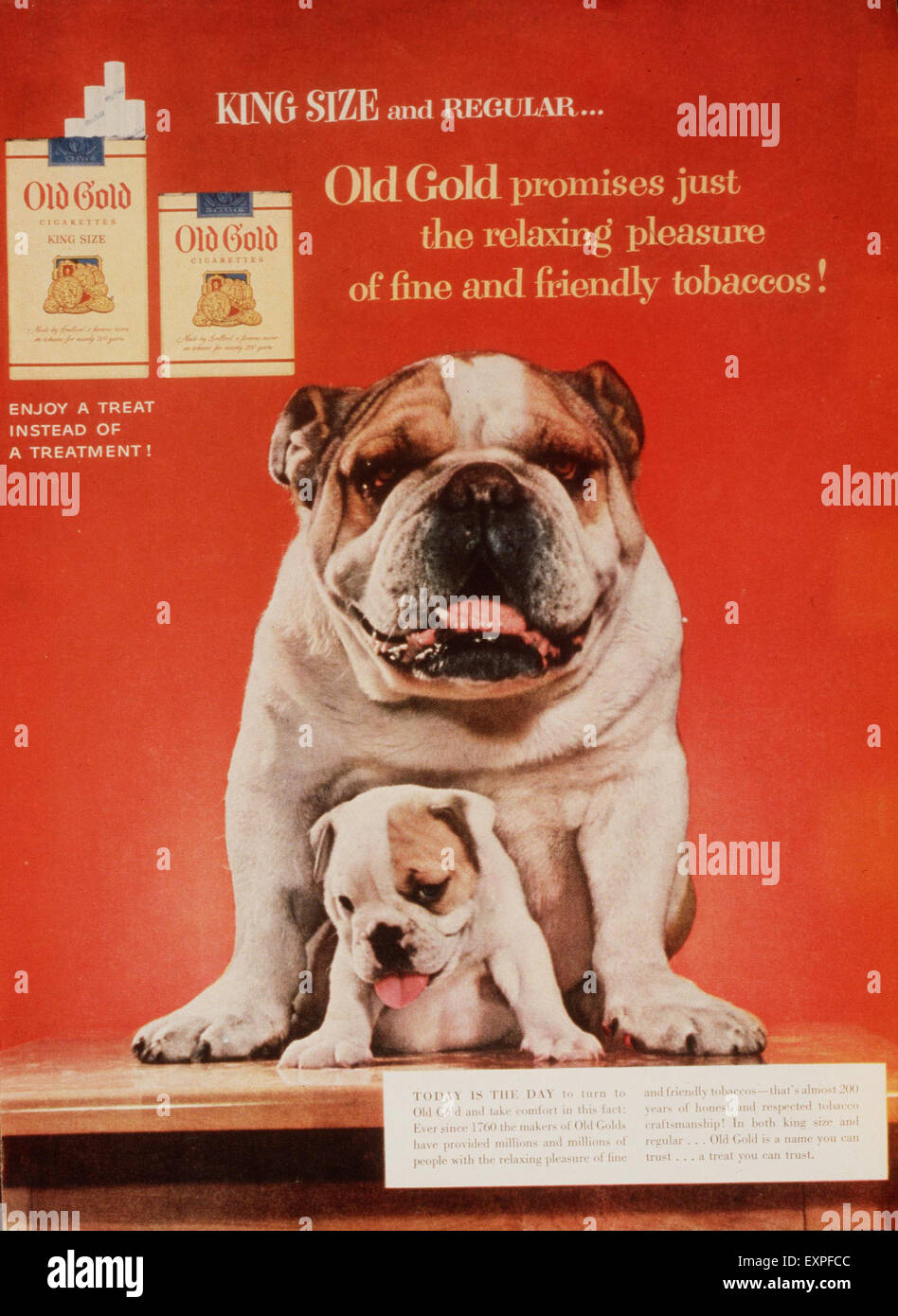 Old Gold Advert High Resolution Stock Photography and Images - Alamy