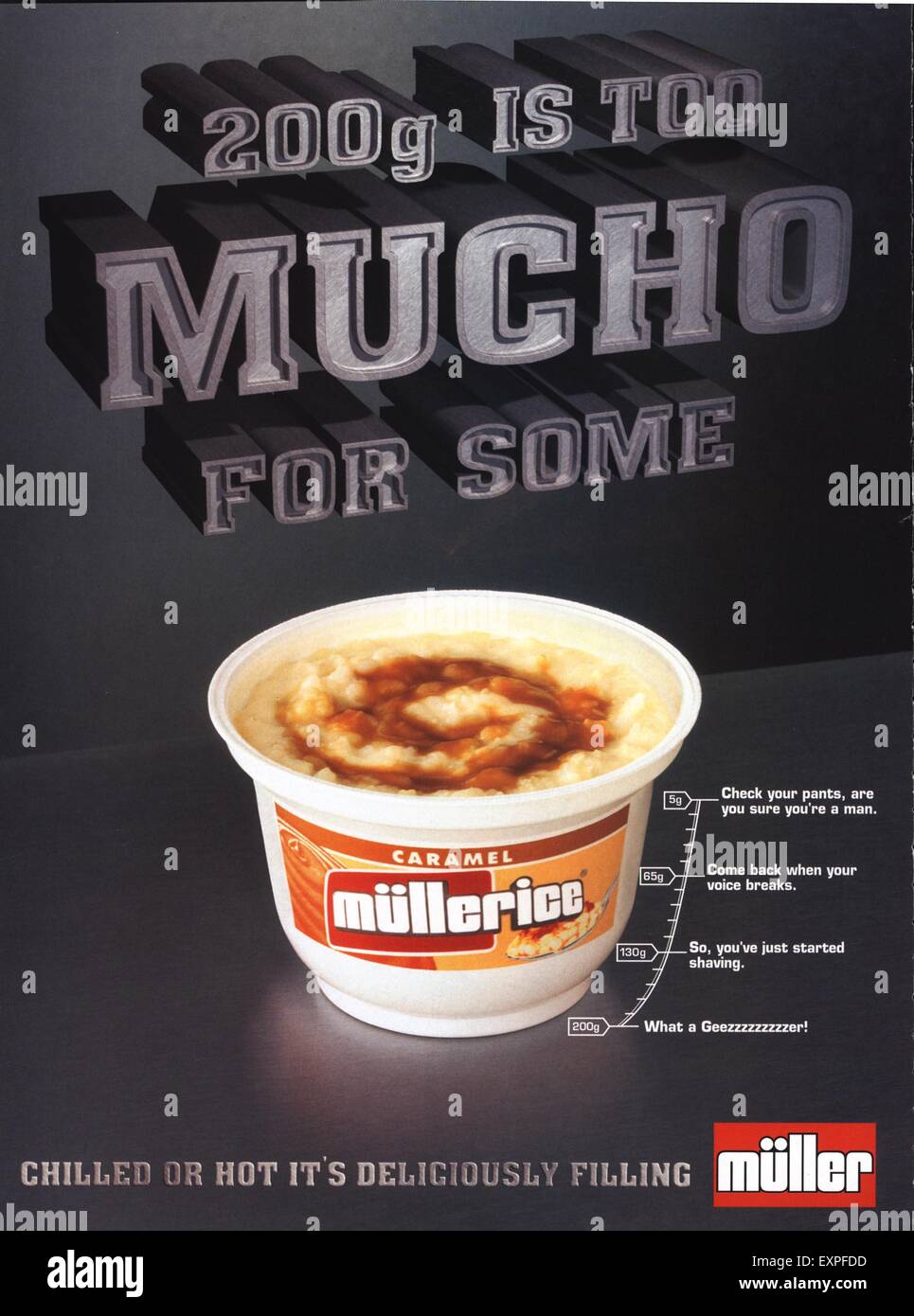 2000s UK Muller Mullerice Magazine Advert Stock Photo - Alamy