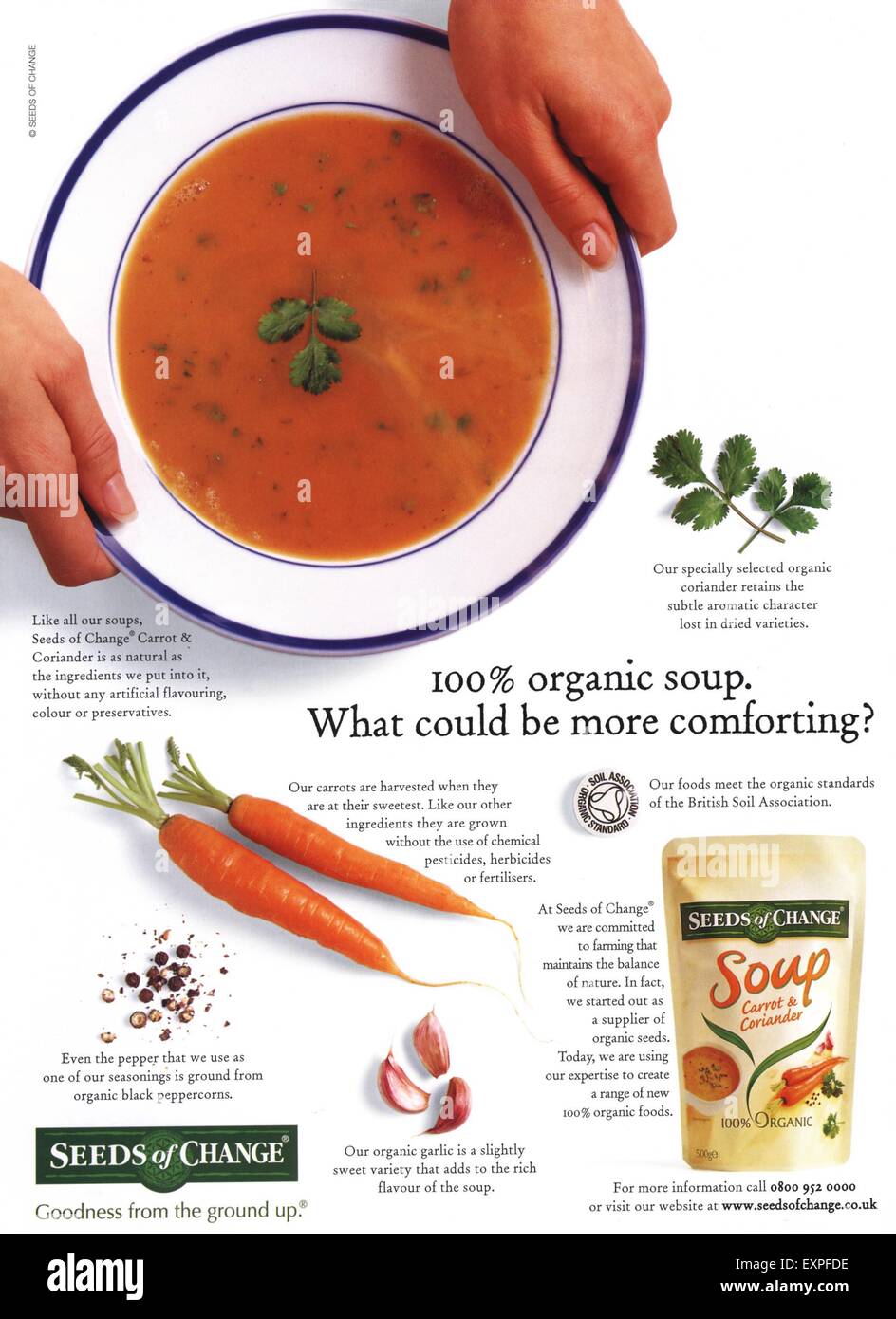2000s UK Seeds of Change Magazine Advert Stock Photo - Alamy
