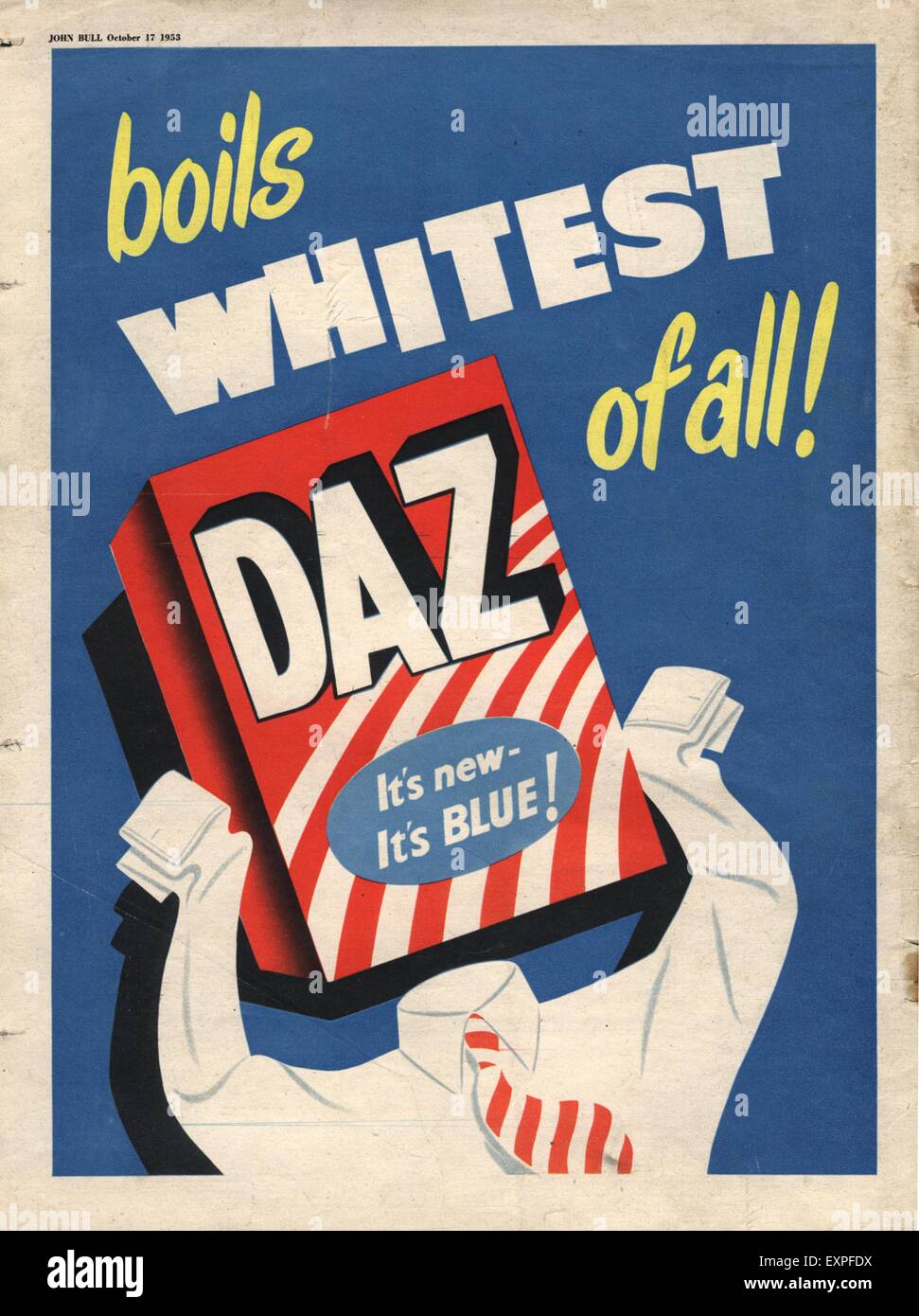 1950s UK Daz Magazine Advert Stock Photo - Alamy