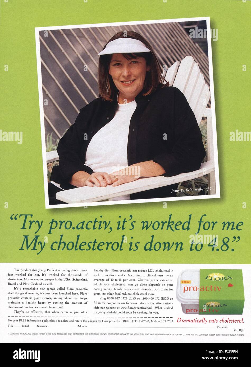 2000s UK Flora Magazine Advert Stock Photo - Alamy