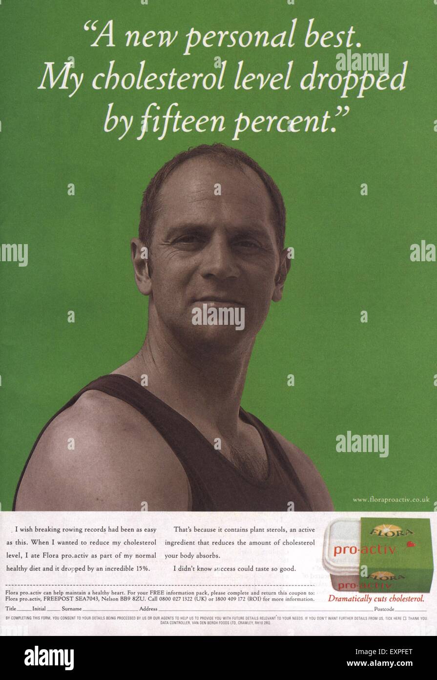 2000s UK Flora Magazine Advert Stock Photo - Alamy