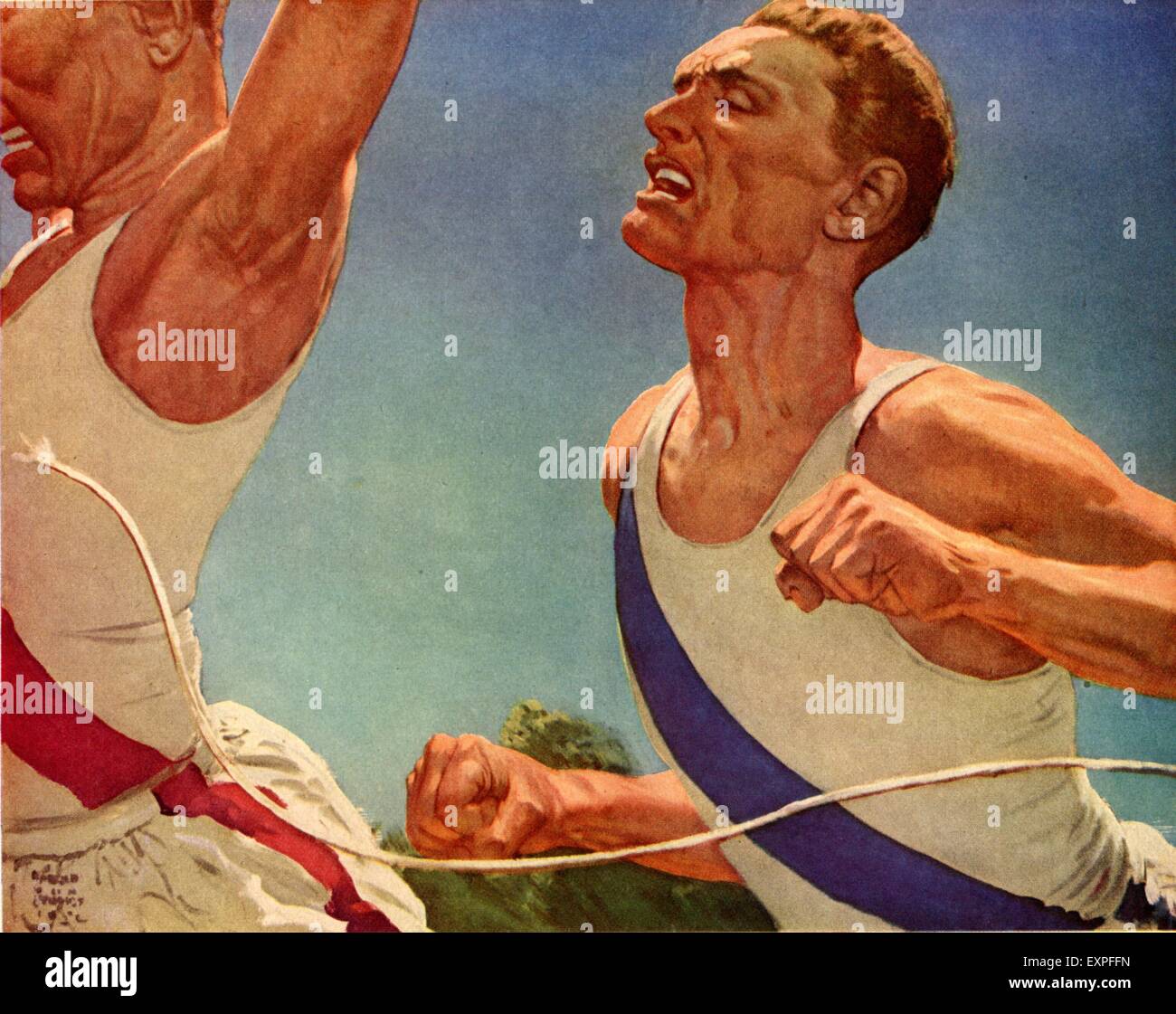 1950s running hi-res stock photography and images - Alamy