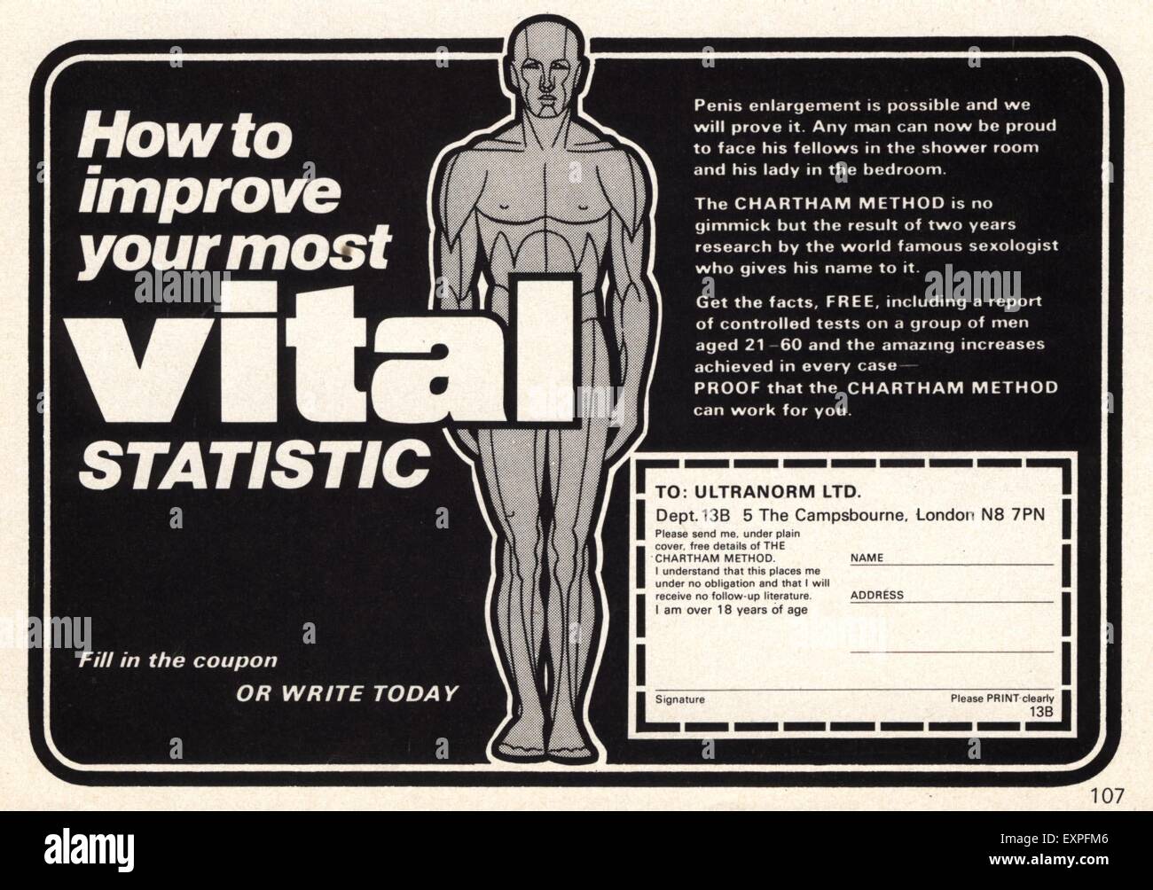 1960s UK Plastic Surgery Magazine Advert Stock Photo - Alamy