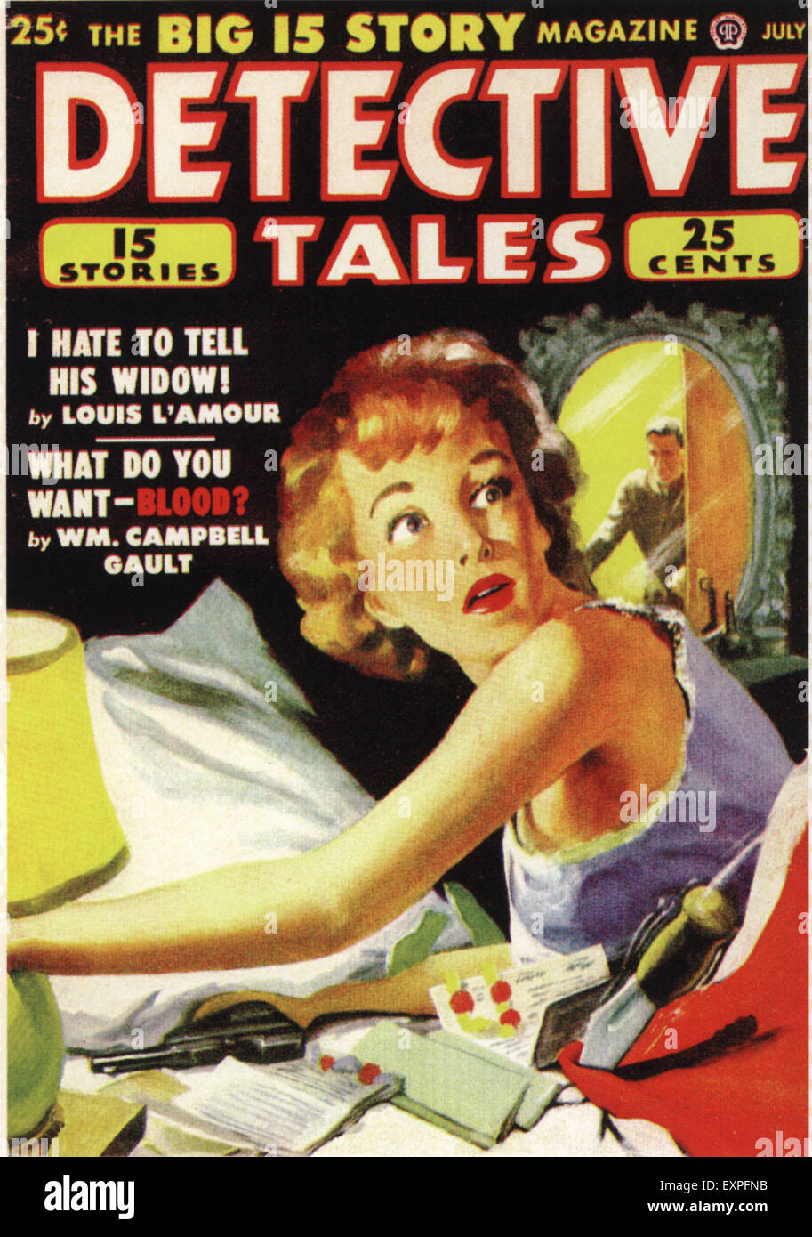 1930s USA Detectives Tales Magazine Cover Stock Photo - Alamy