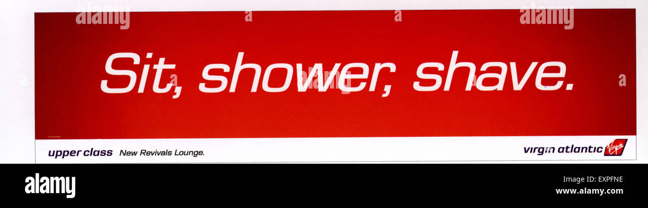 2000s UK Virgin Atlantic Magazine Advert Stock Photo - Alamy