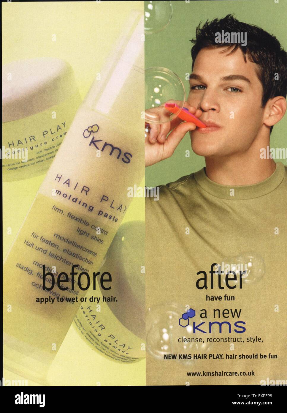 2000s UK KMS Magazine Advert Stock Photo - Alamy