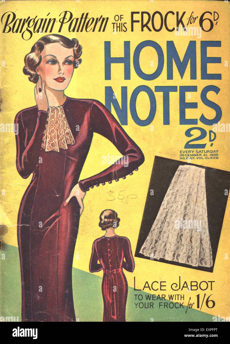 1940s UK Home Notes Magazine Cover Stock Photo - Alamy