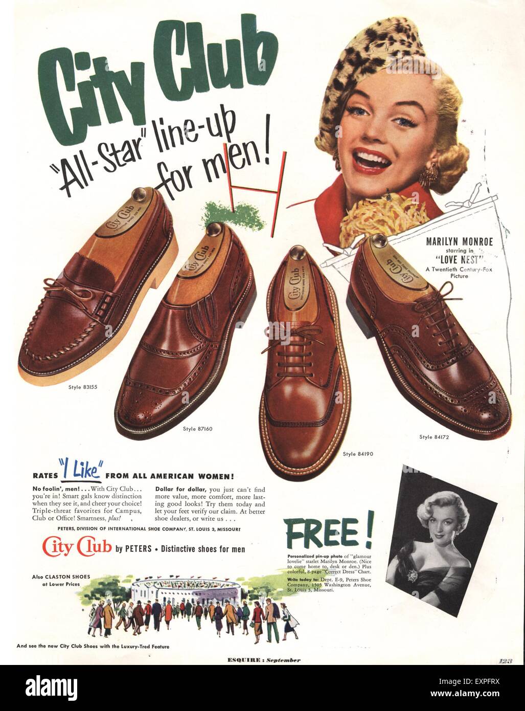 Usa city 1950s hi-res stock photography and images - Alamy