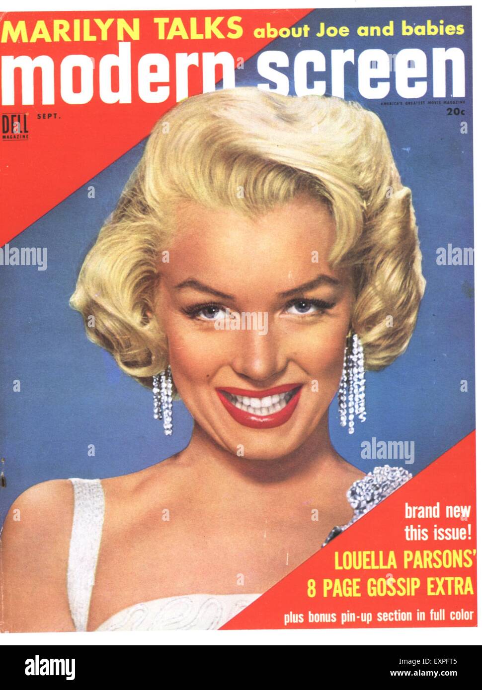 1950s USA Modern Screen Magazine Cover Stock Photo - Alamy