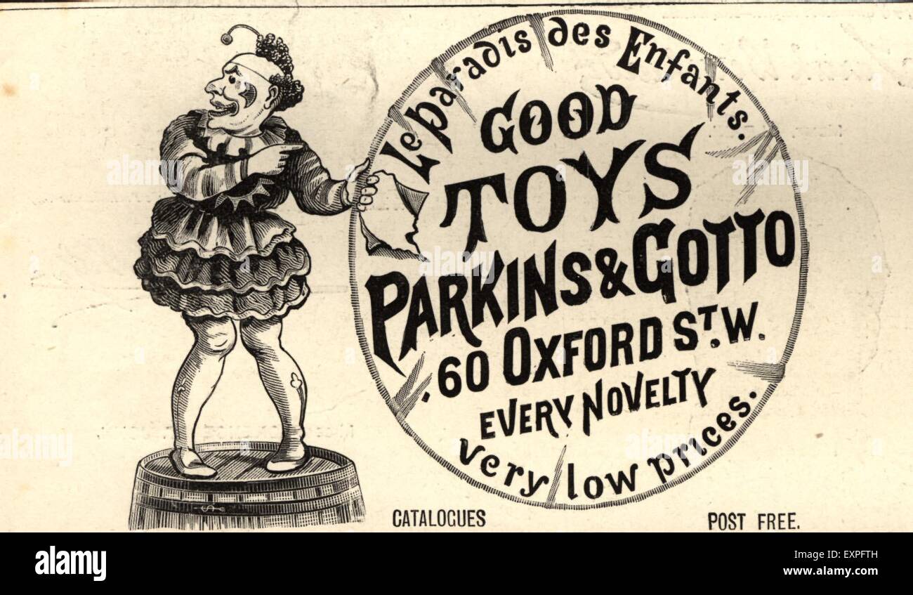 1890s UK Toys Magazine Advert Stock Photo - Alamy