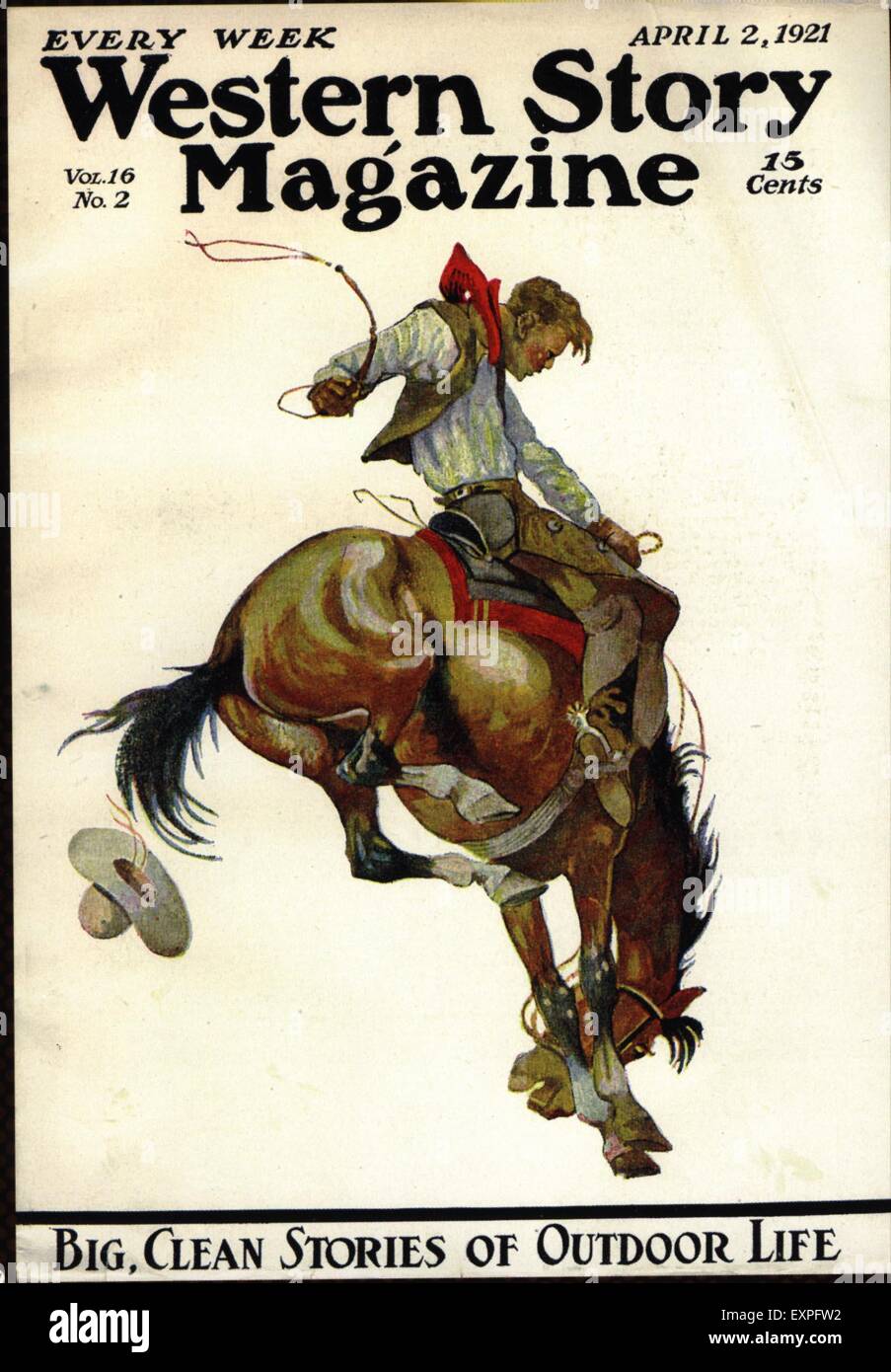 1920s USA Western Story Magazine Cover Stock Photo - Alamy