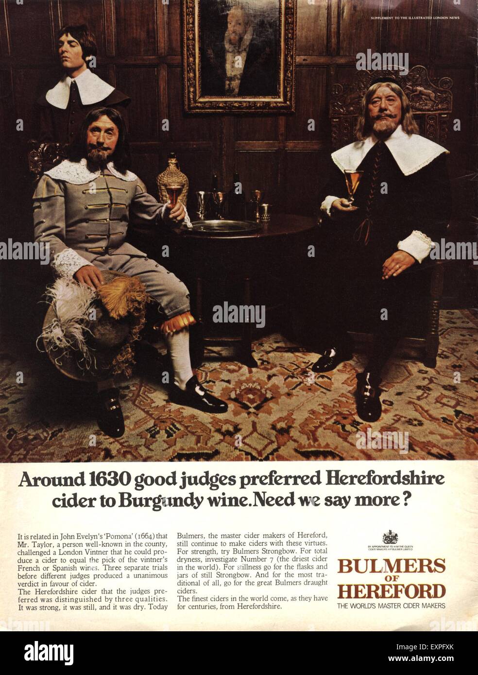 1970s UK Bulmer's Magazine Advert Stock Photo - Alamy