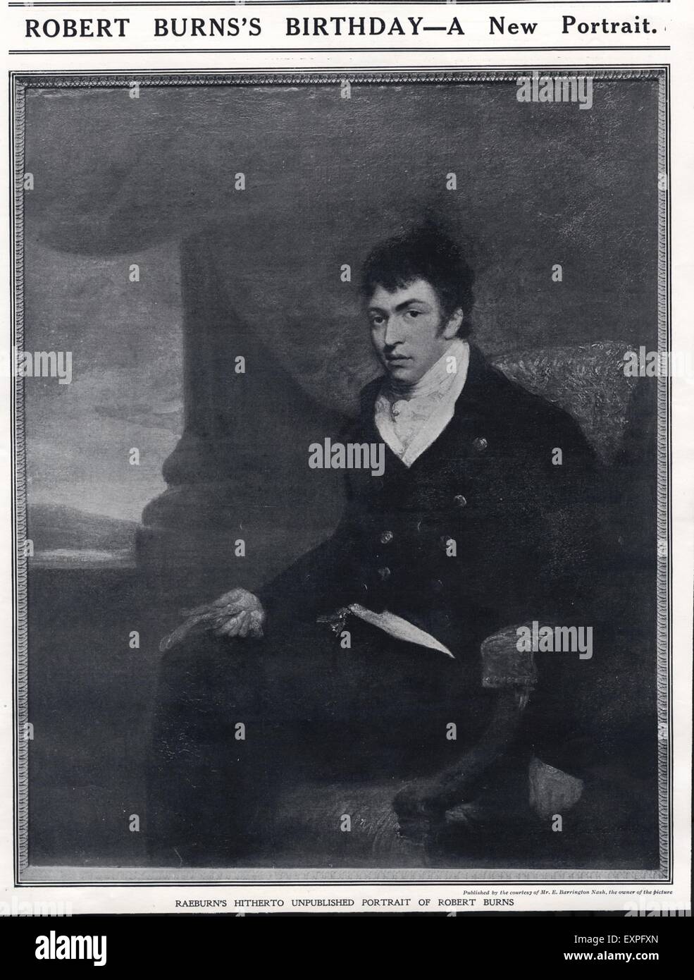 1890s UK Robert Burns Magazine Plate Stock Photo - Alamy