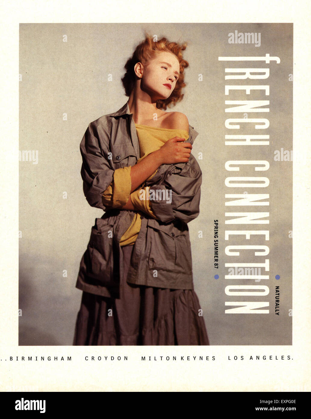 1980s UK French Connection Magazine Advert Stock Photo - Alamy