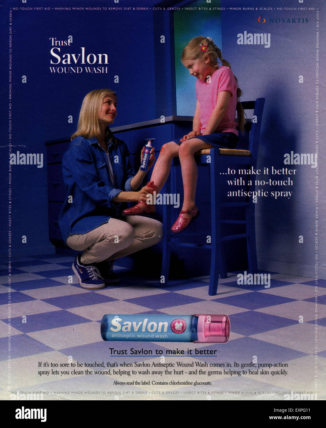 2000s UK Savlon Magazine Advert Stock Photo - Alamy