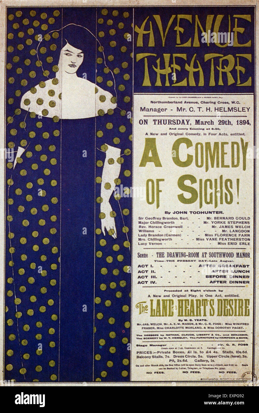 1890s UK Aubrey Beardsley Poster Stock Photo - Alamy