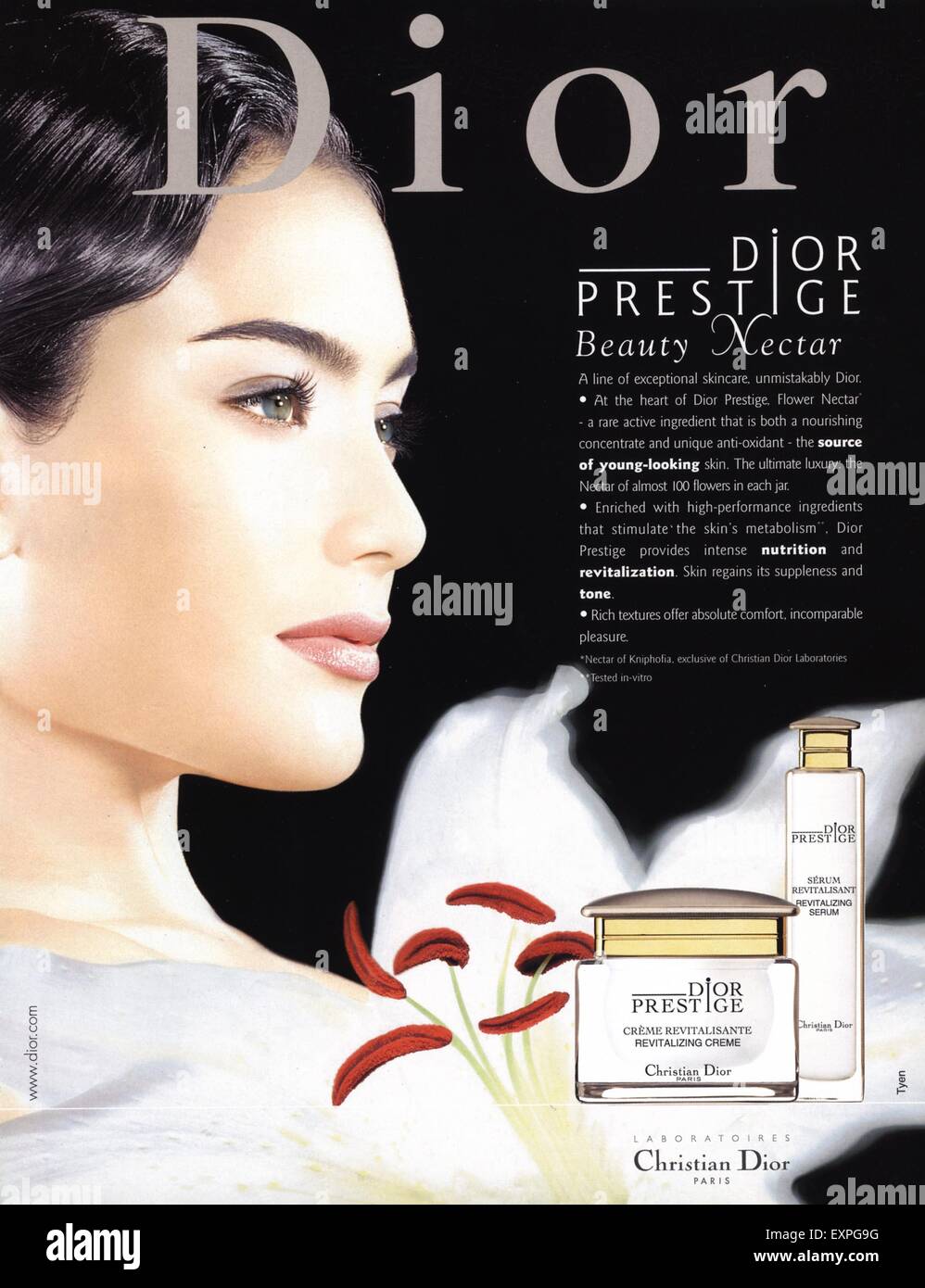 2000s UK Christian Dior Magazine Advert Stock Photo - Alamy