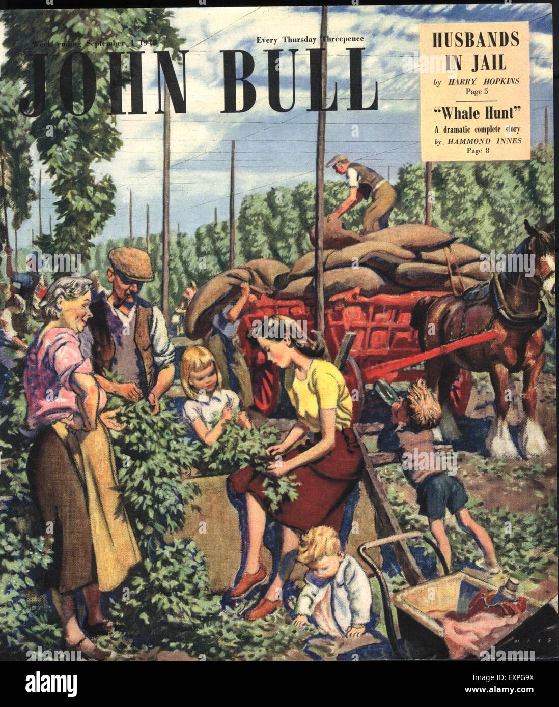 1940s UK John Bull Magazine Cover Stock Photo - Alamy
