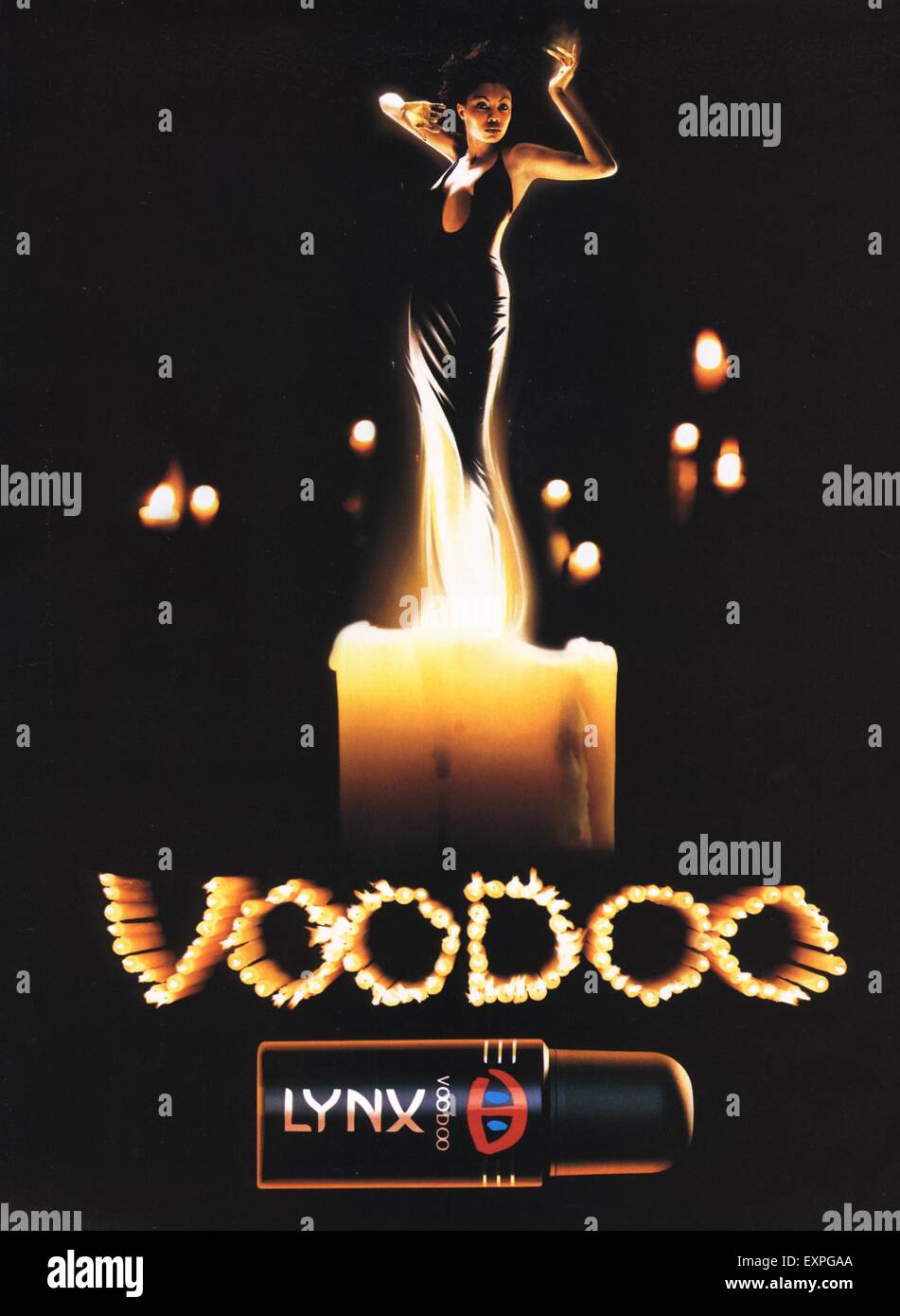 2000s UK Lynx Voodoo Magazine Advert Stock Photo - Alamy