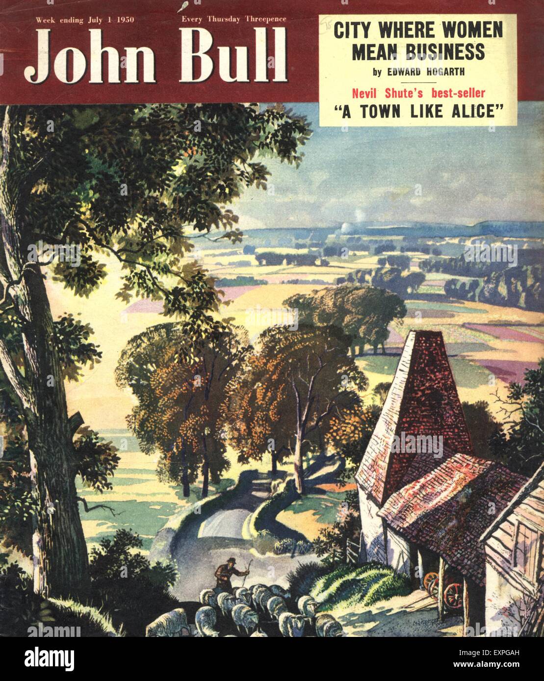 1950s UK John Bull Magazine Cover Stock Photo - Alamy