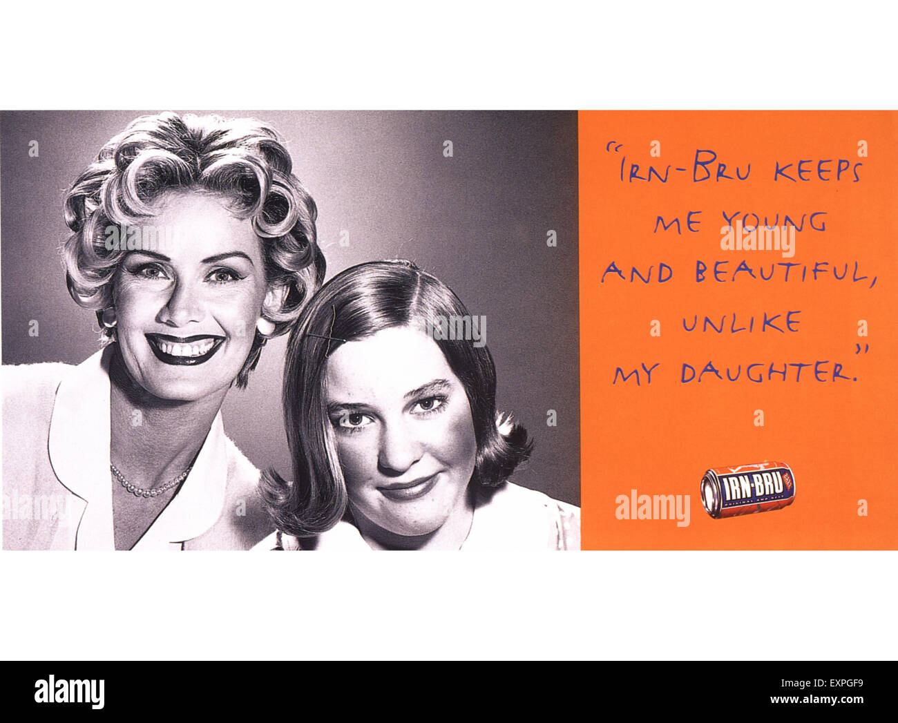 1990s UK Irn-Bru Magazine Advert Stock Photo - Alamy