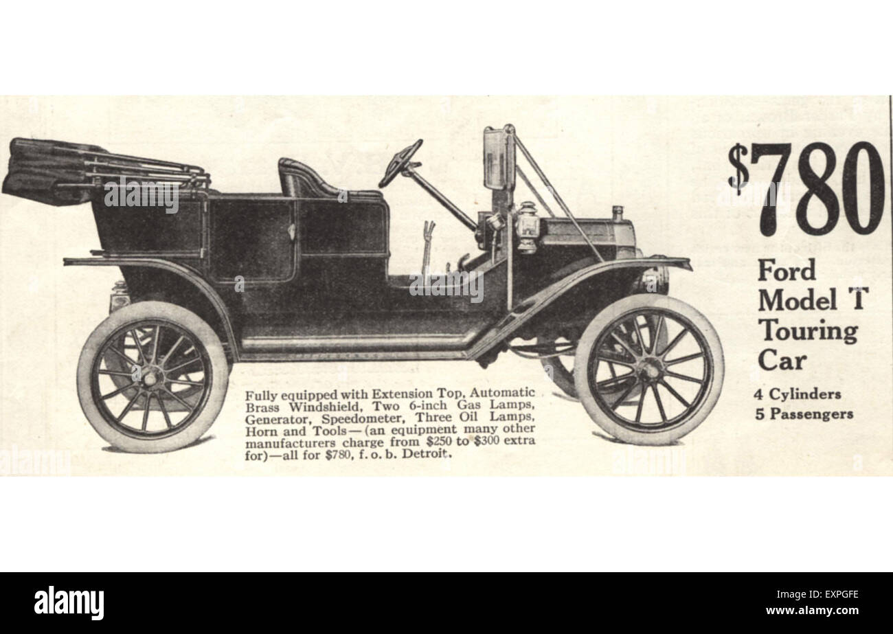 1910s USA Ford Magazine Advert Stock Photo - Alamy