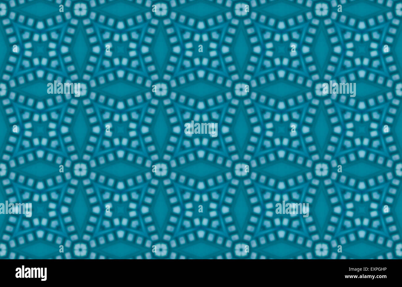 Blue Ethnic pattern. Abstract kaleidoscope fabric design Stock Photo ...