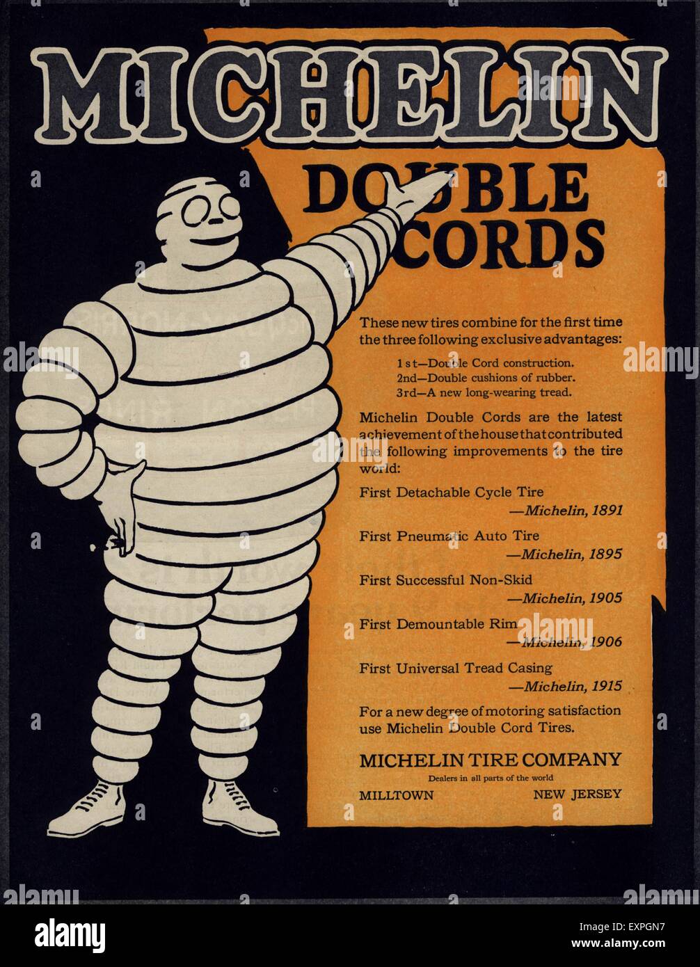 1910s UK Michelin Magazine Advert Stock Photo - Alamy