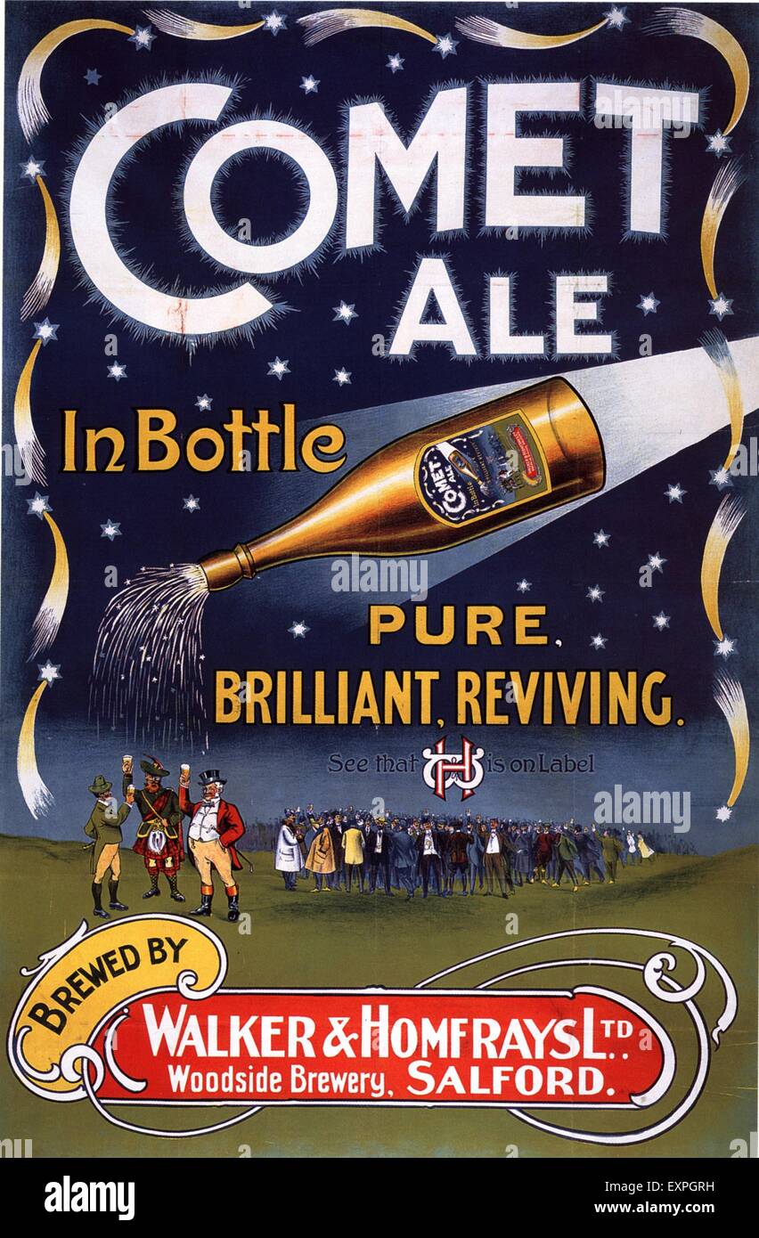 1930s UK Comet Ale Magazine Advert Stock Photo - Alamy