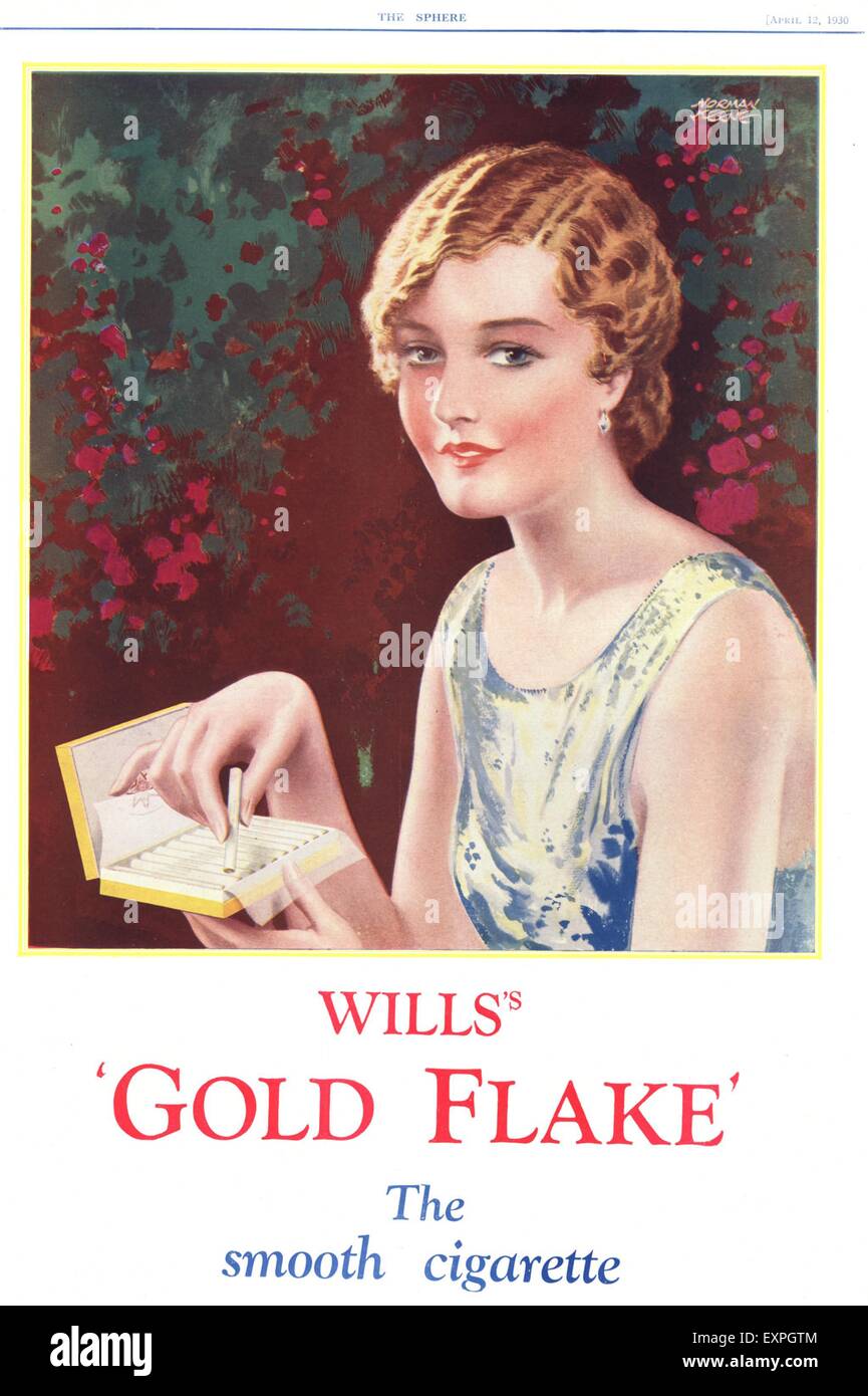 1930s UK Will's Magazine Advert Stock Photo - Alamy