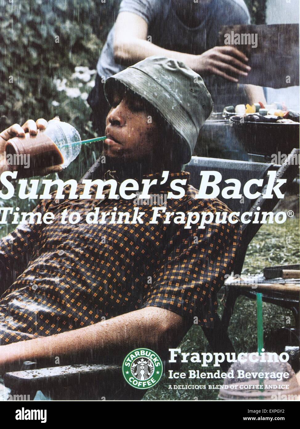 2000s UK Starbucks Magazine Advert Stock Photo - Alamy