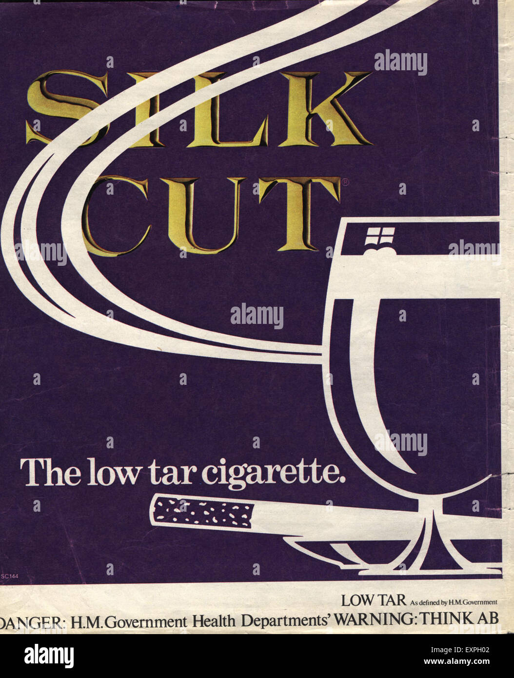 1970s UK Silk Cut Magazine Advert Stock Photo - Alamy