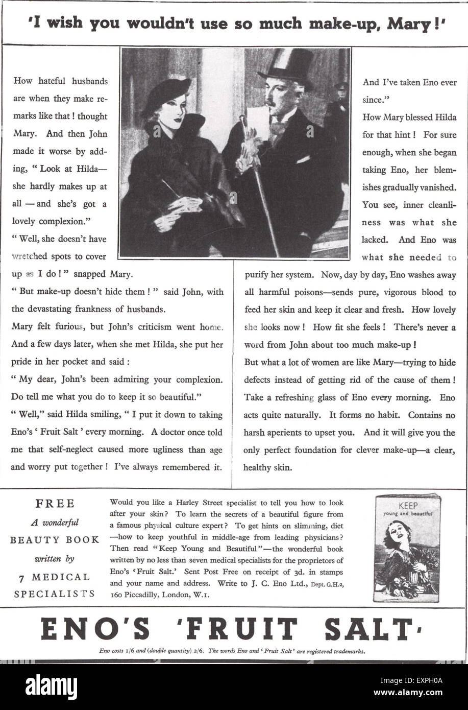 1920s uk enos magazine advert hi-res stock photography and images - Alamy