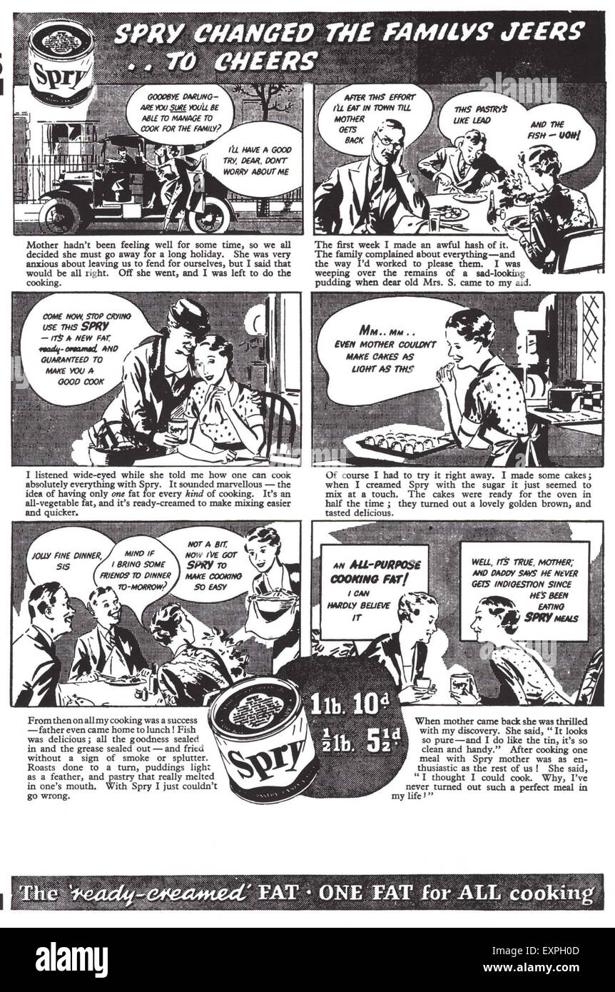 1920s UK Spry Magazine Advert Stock Photo - Alamy