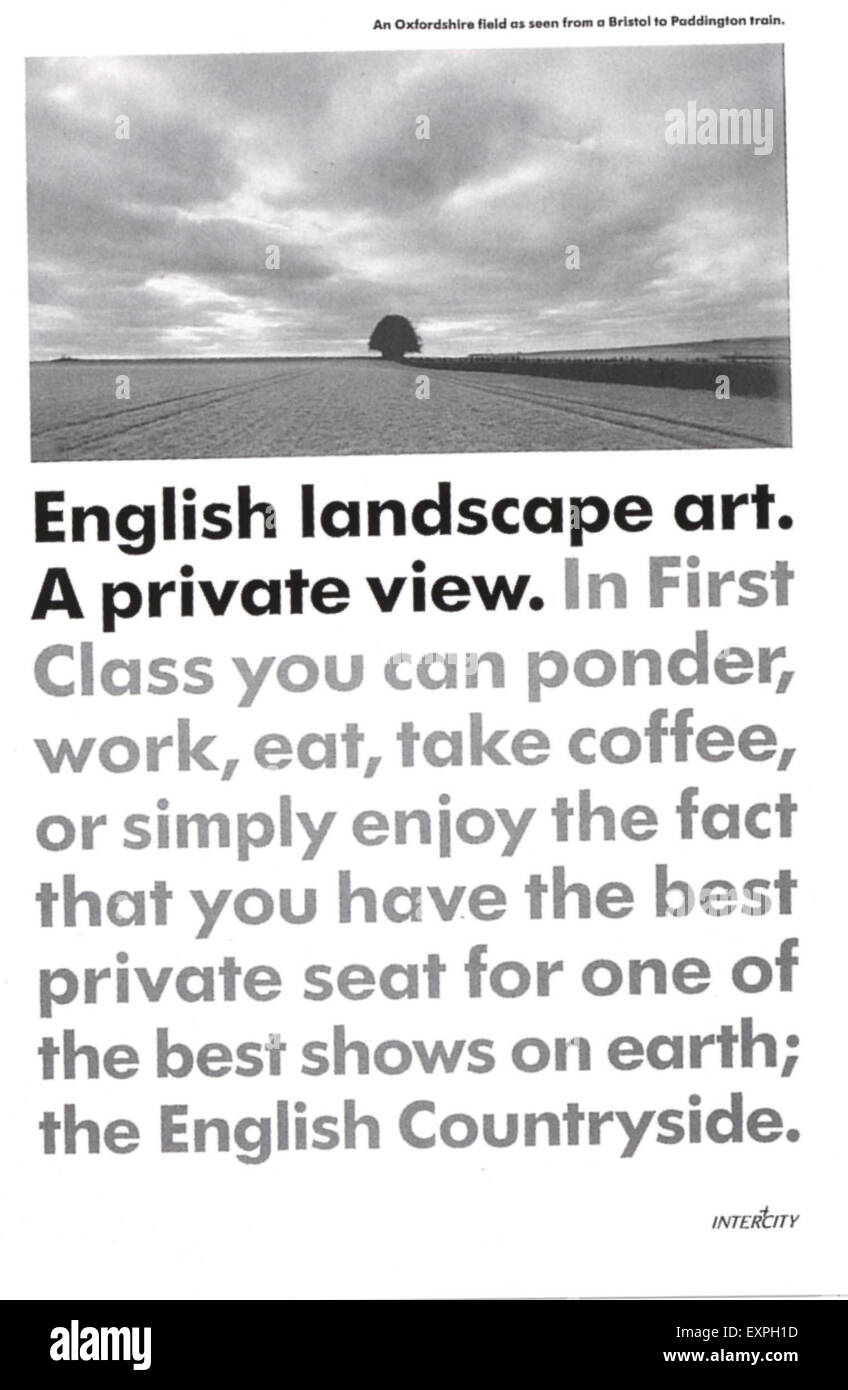 1960s UK Intercity Rail Magazine Advert Stock Photo - Alamy