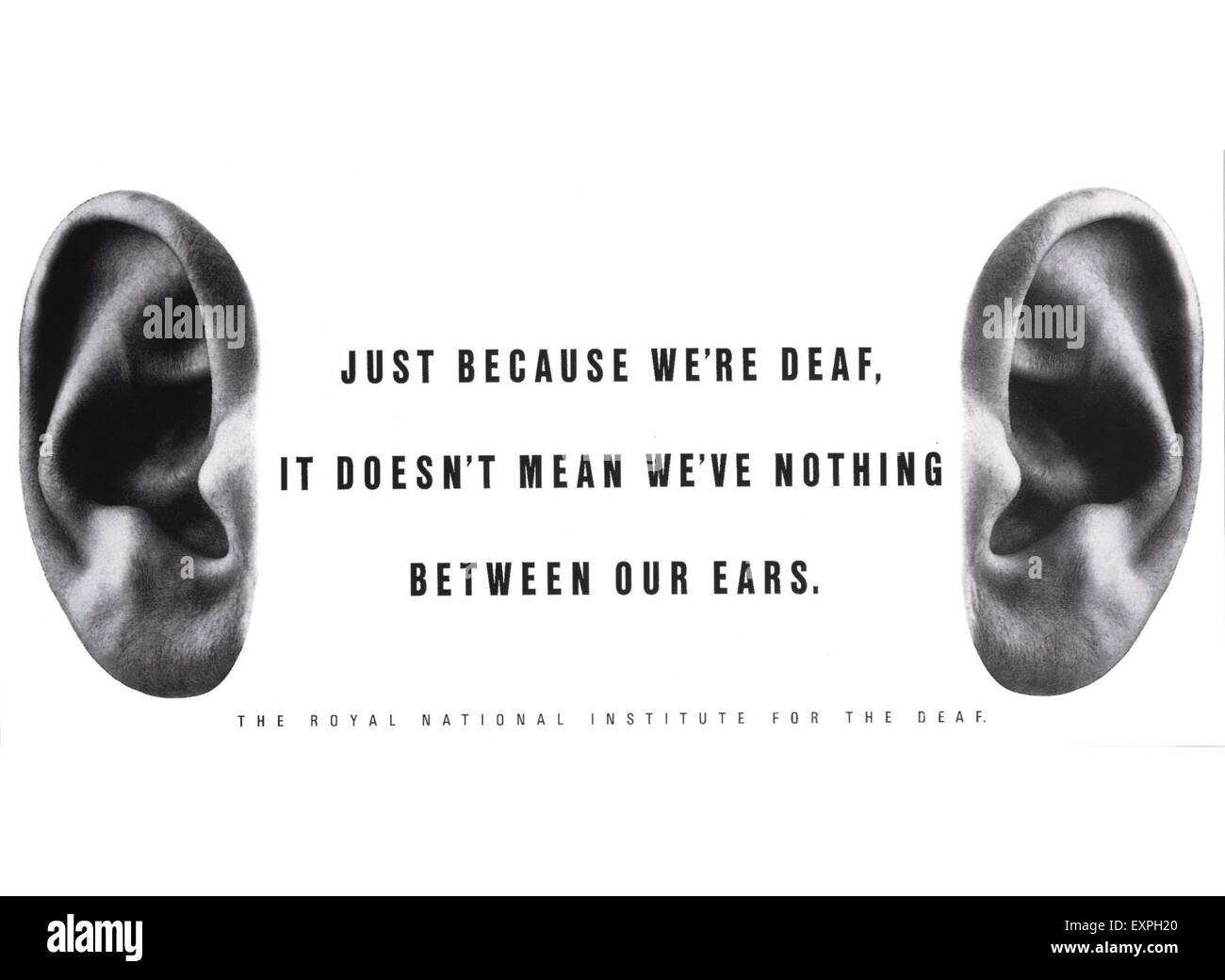 1980s UK Institute for the Deaf Magazine Advert Stock Photo - Alamy