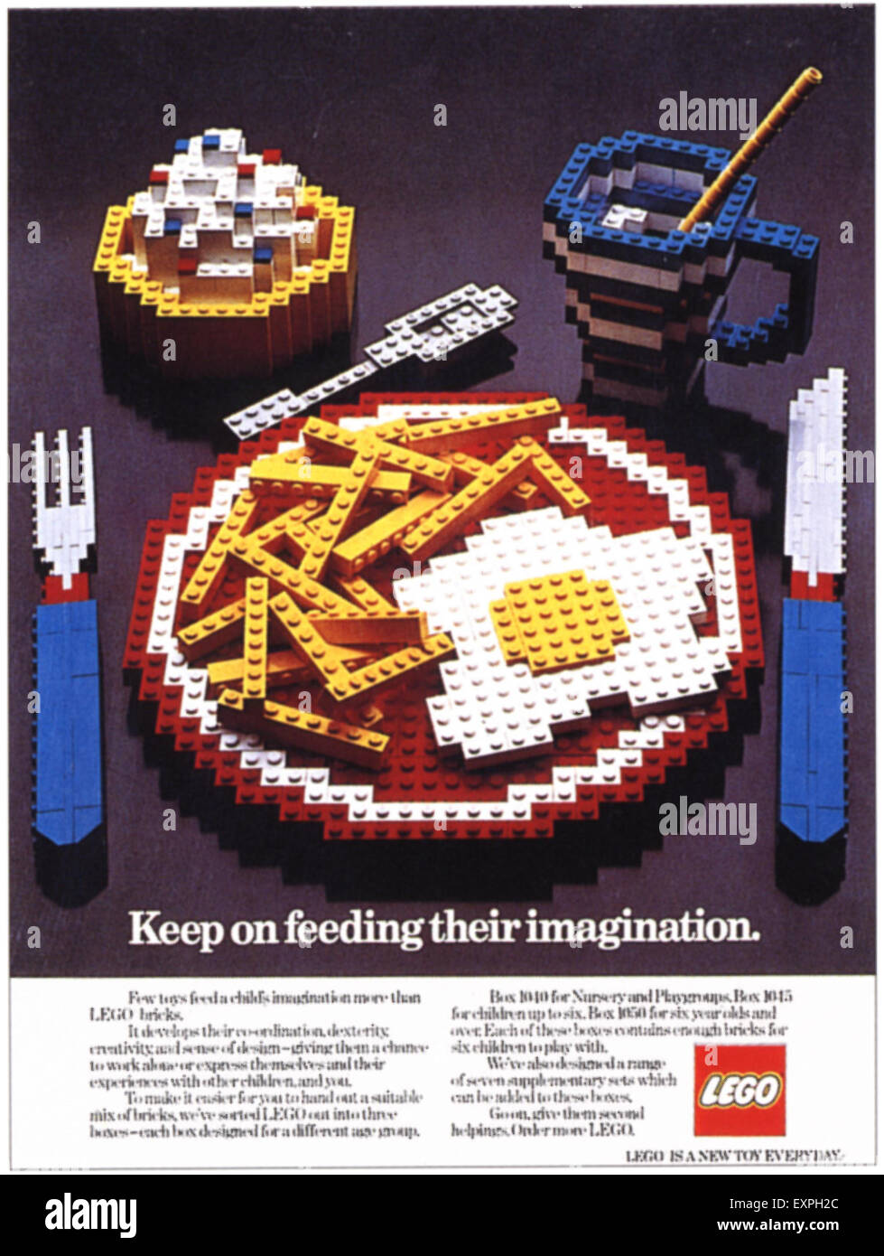 1970s UK Lego Toys Magazine Advert Stock Photo - Alamy