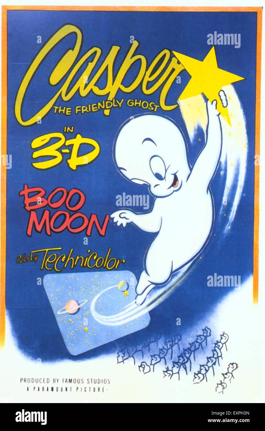 1950s USA Boo Moon Film Poster Stock Photo - Alamy