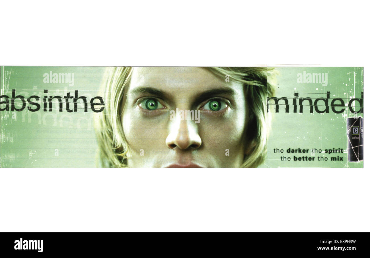 2000s UK Absinthe Magazine Advert Stock Photo - Alamy