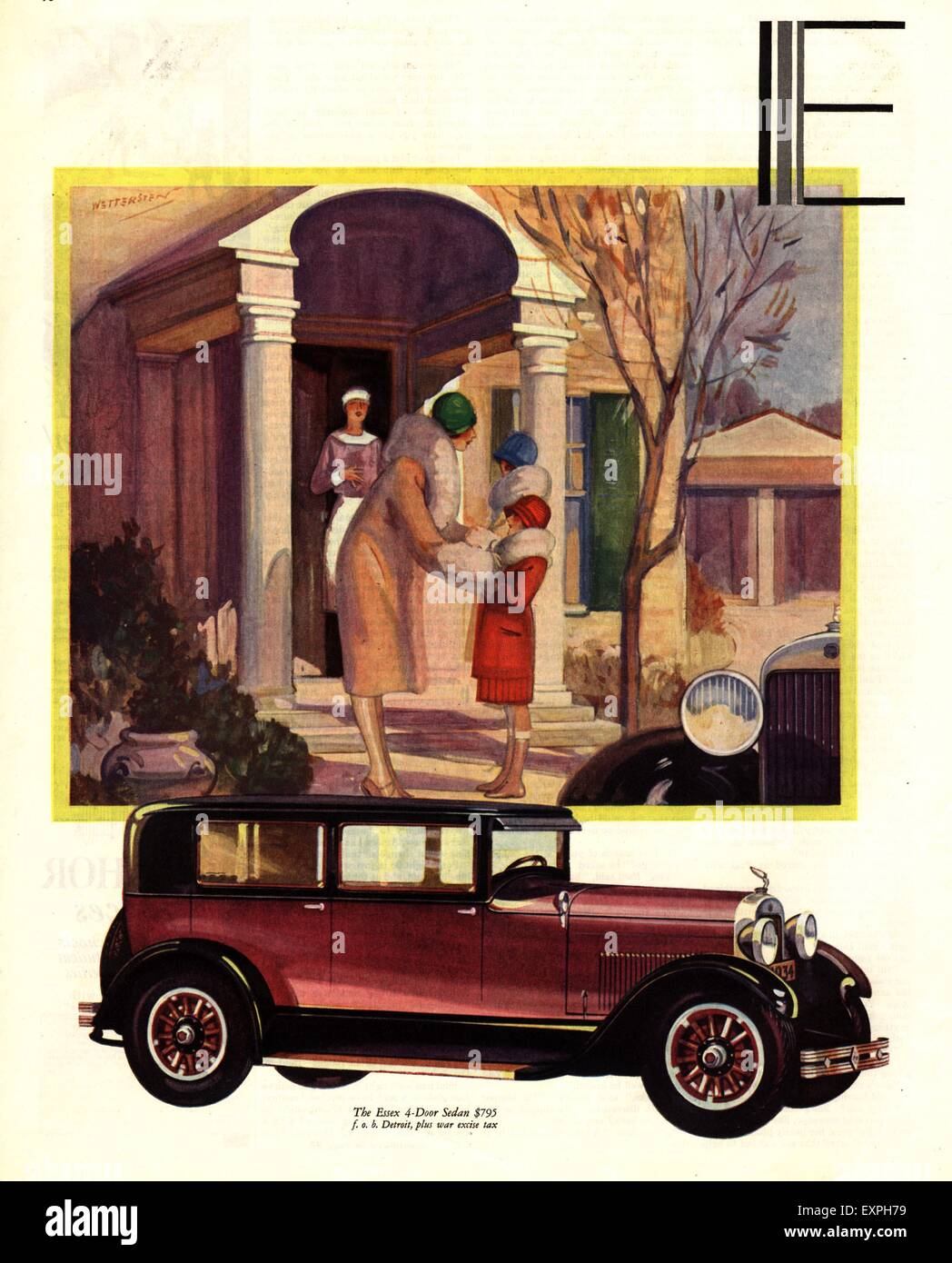 1920s USA Essex Cars Magazine Advert Stock Photo - Alamy