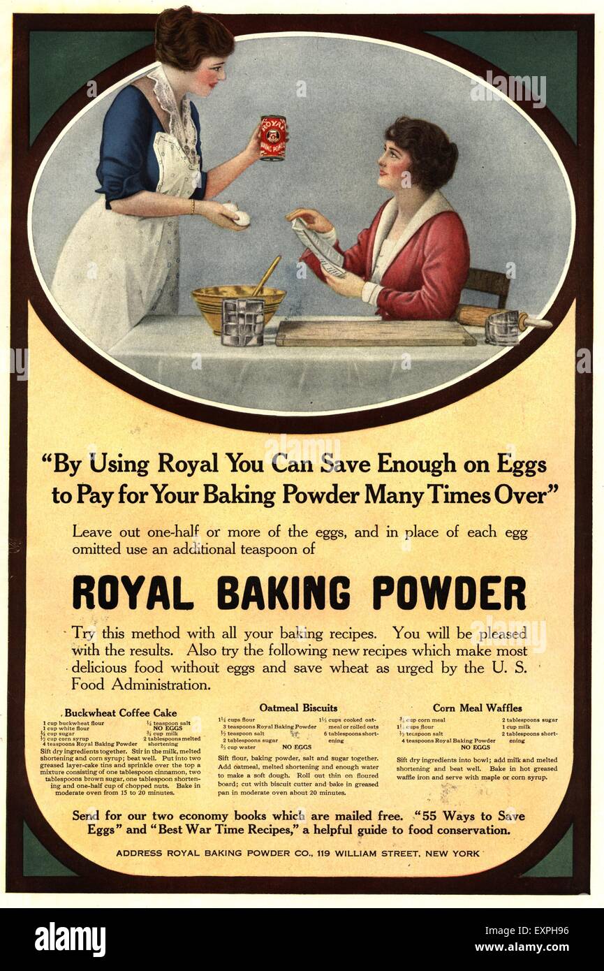 Royal baking powder 1900s hi-res stock photography and images - Alamy