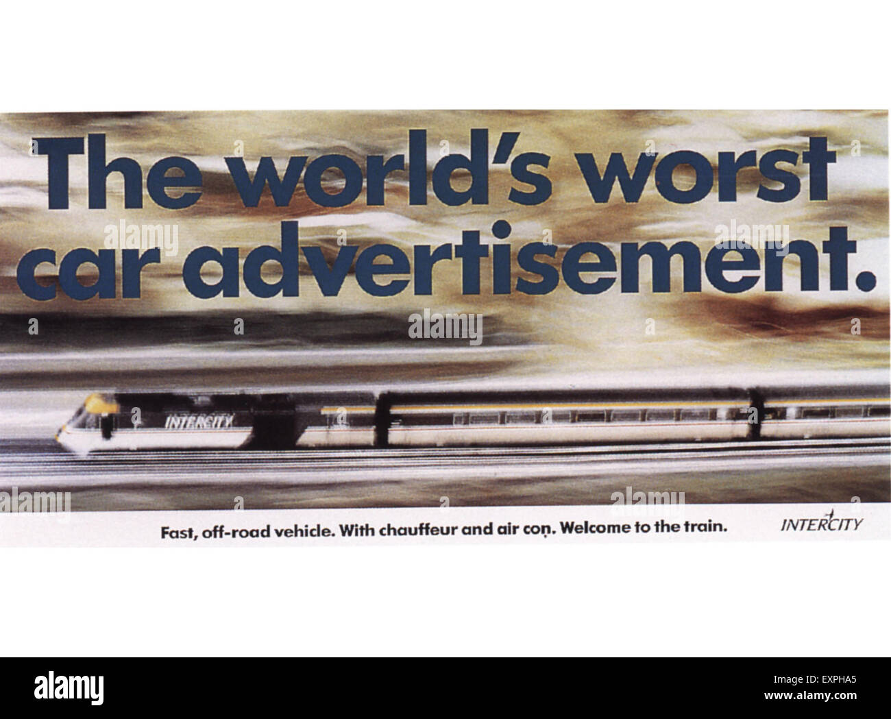 1980s UK Intercity Rail Magazine Advert Stock Photo - Alamy