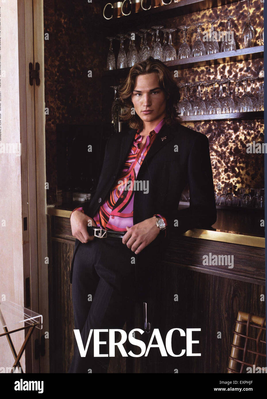 2000s UK Versace Magazine Advert Stock Photo - Alamy