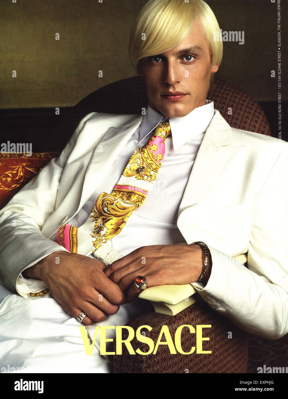 2000s UK Versace Magazine Advert Stock Photo - Alamy
