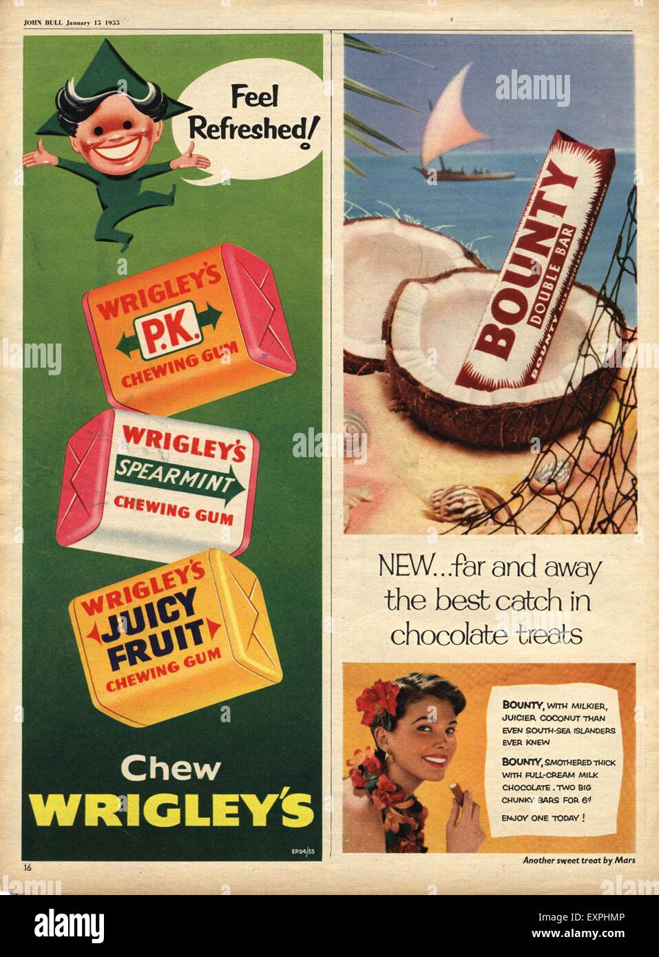 Bounty chocolate advert hi-res stock photography and images - Alamy