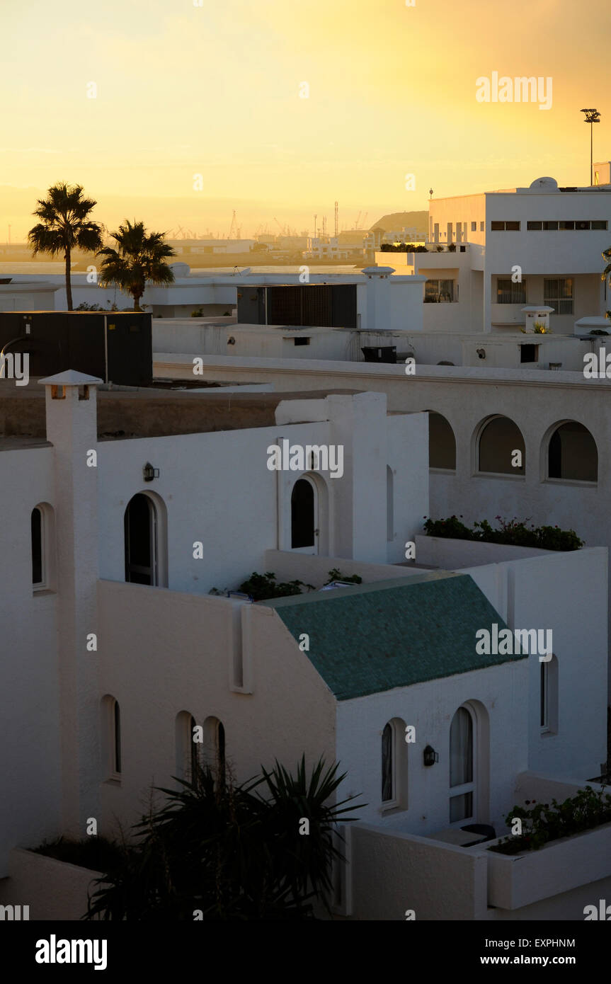 Sunset over Agadir Stock Photo - Alamy