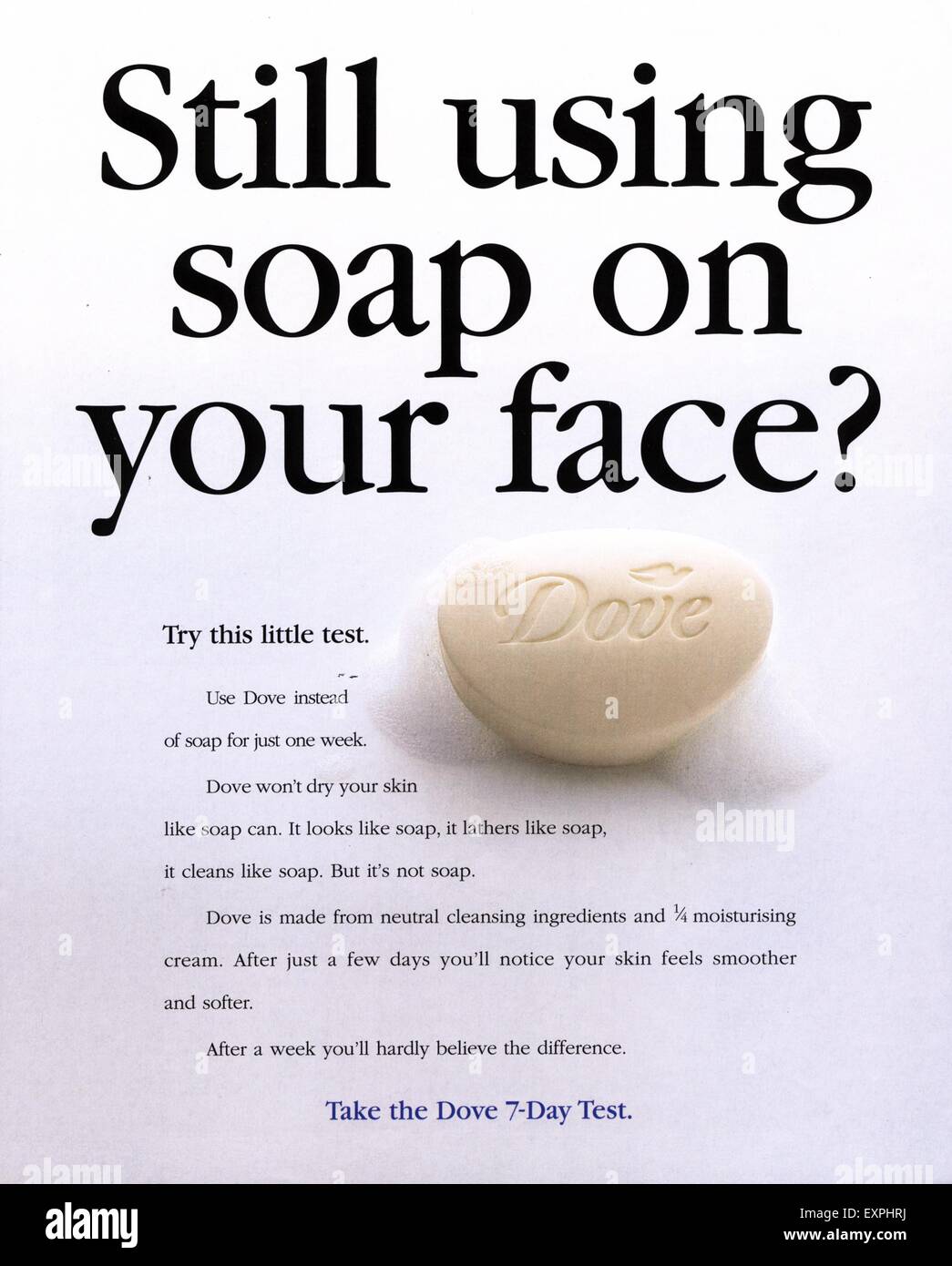 2000s UK Dove Magazine Advert Stock Photo - Alamy