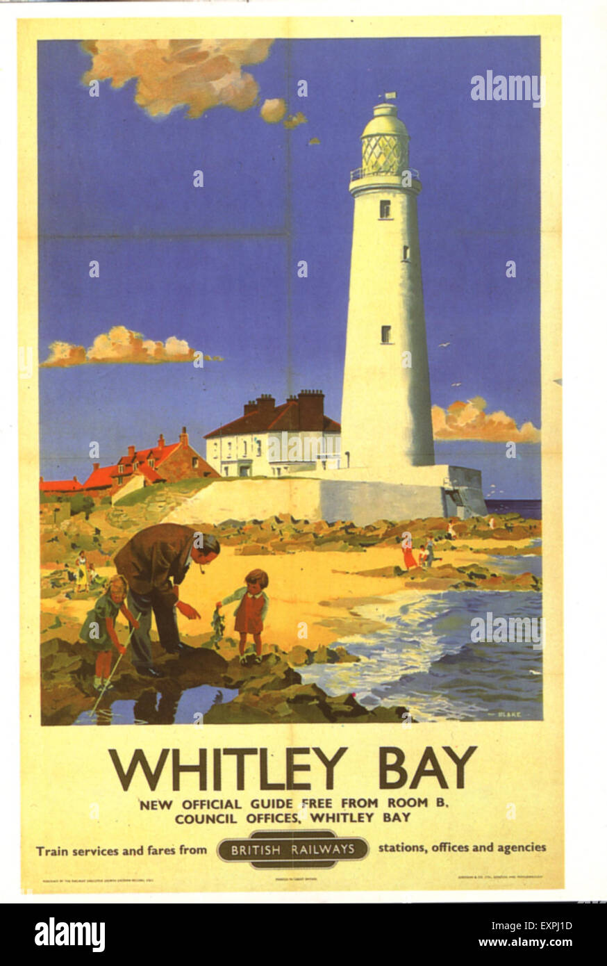 Whitley bay poster hi-res stock photography and images - Alamy
